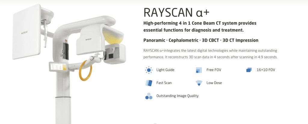 RAYSCAN Alpha Plus 80 - 160SC Models - Papillon Dental Inc