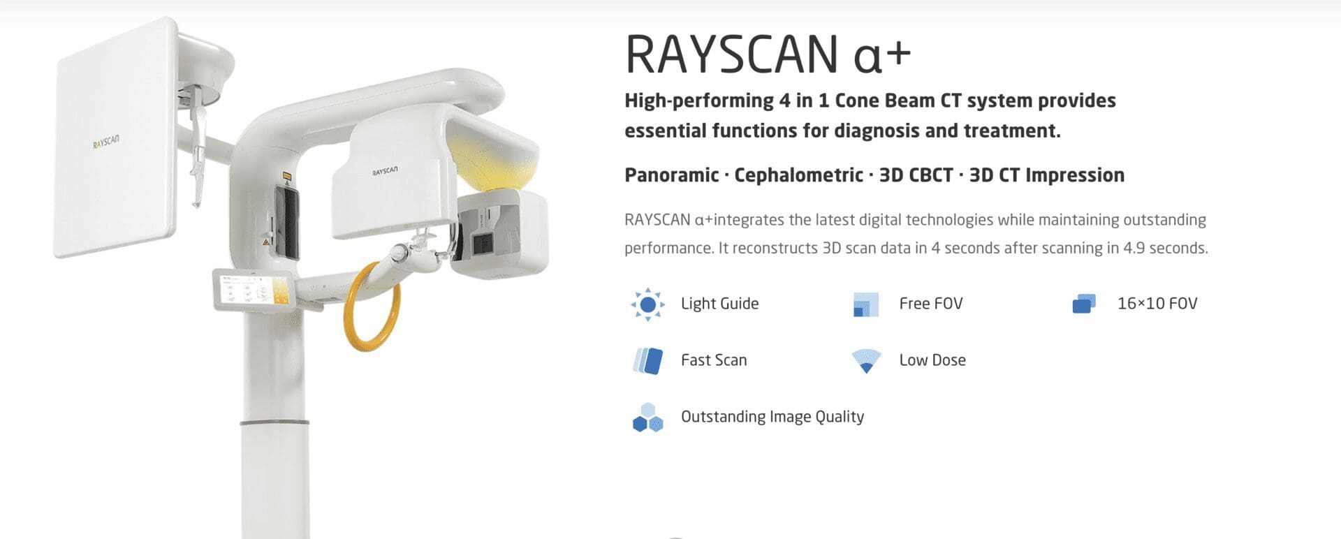 RAYSCAN Alpha Plus 80 - 160SC Models - Papillon Dental Inc